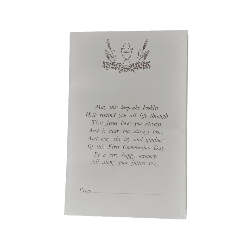 A Remembrance of Your First Holy Communion Booklet for a Girl ...