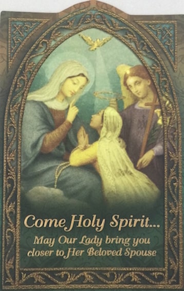 Catholic Holy Spirit Holy Card - Catholic Devotions
