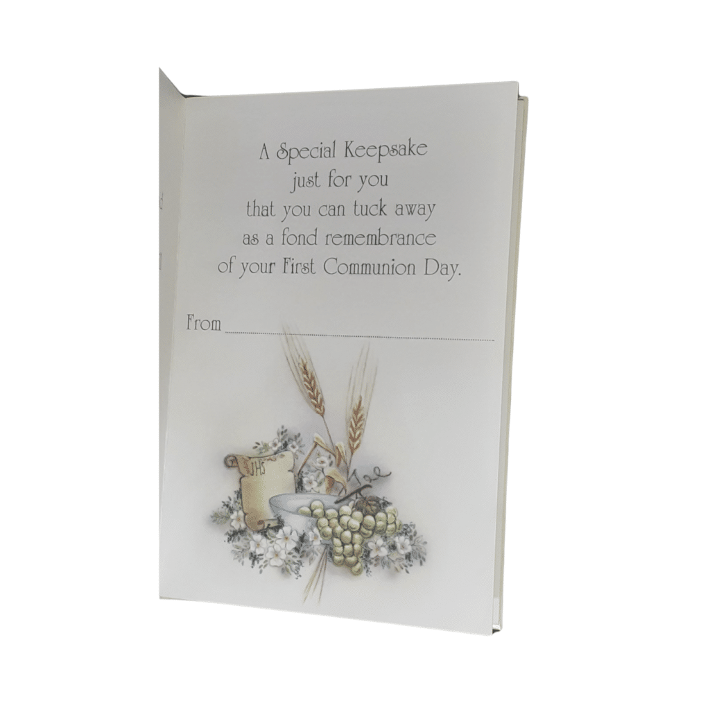 First Holy Communion Remembrance Card » Catholic Devotions
