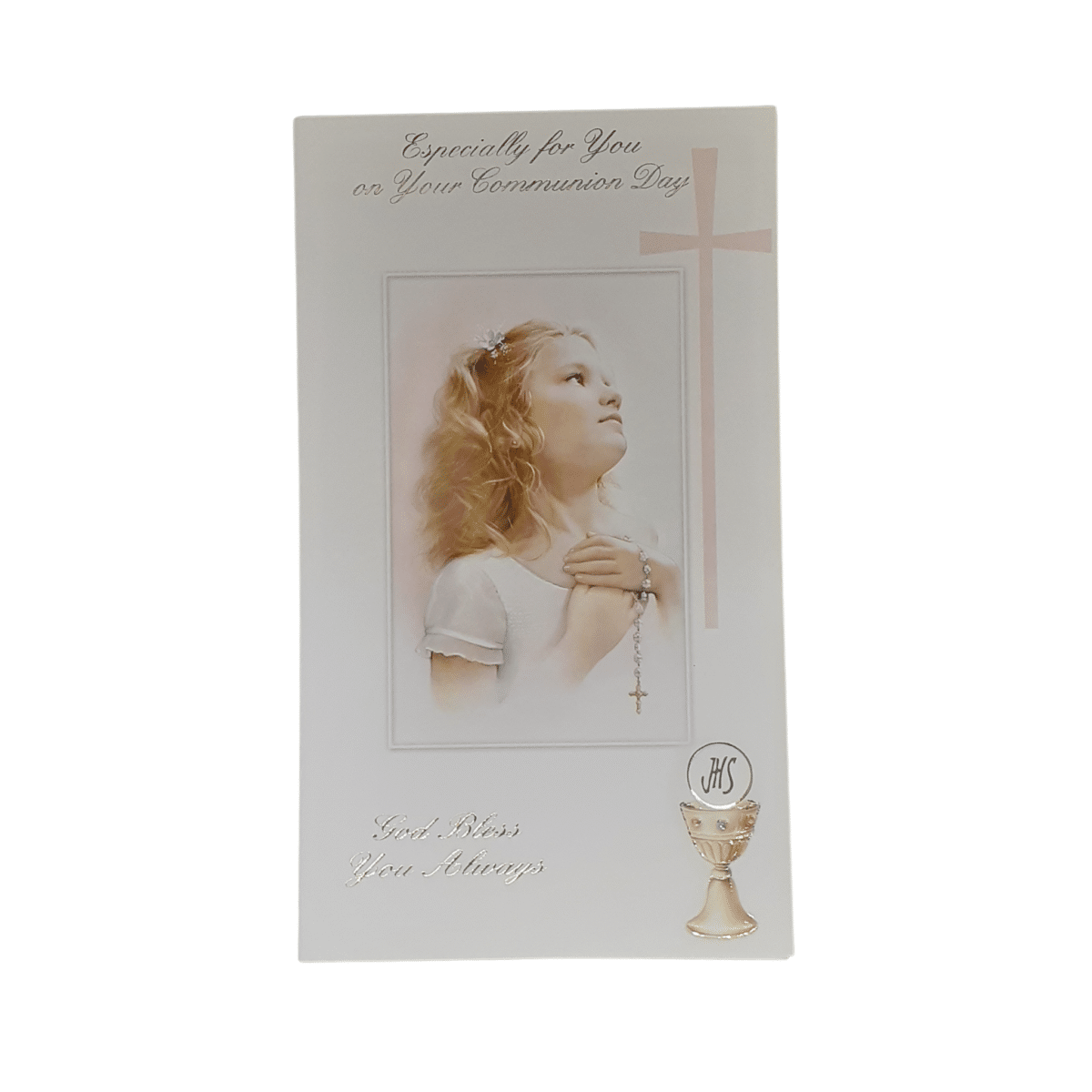 Girl's First Holy Communion Card » Catholic Devotions