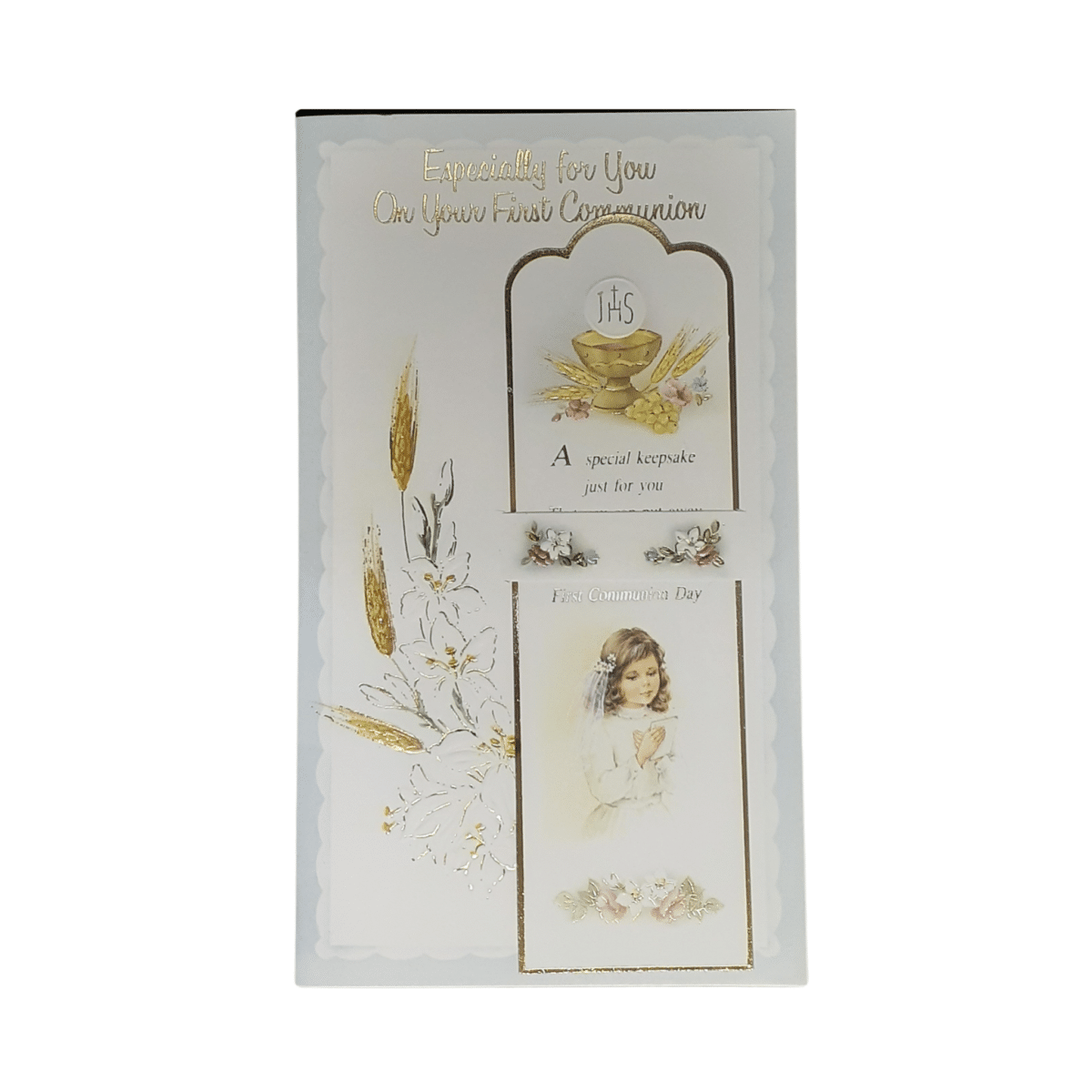 Girl's First Holy Communion Card » Catholic Devotions