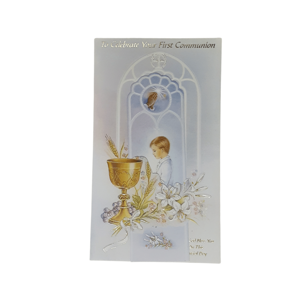 Boy's First Holy Communion Card » Catholic Devotions