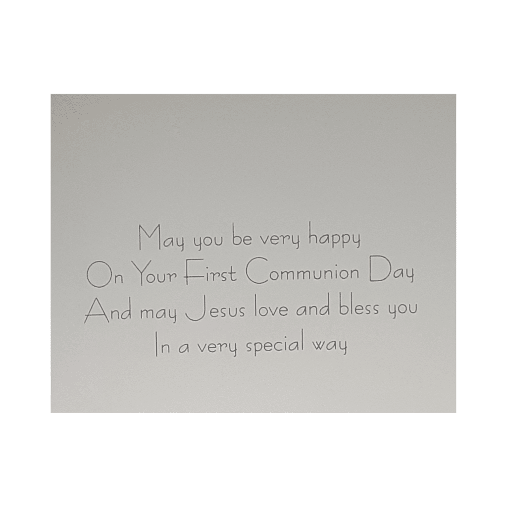Boy's First Holy Communion Card » Catholic Devotions