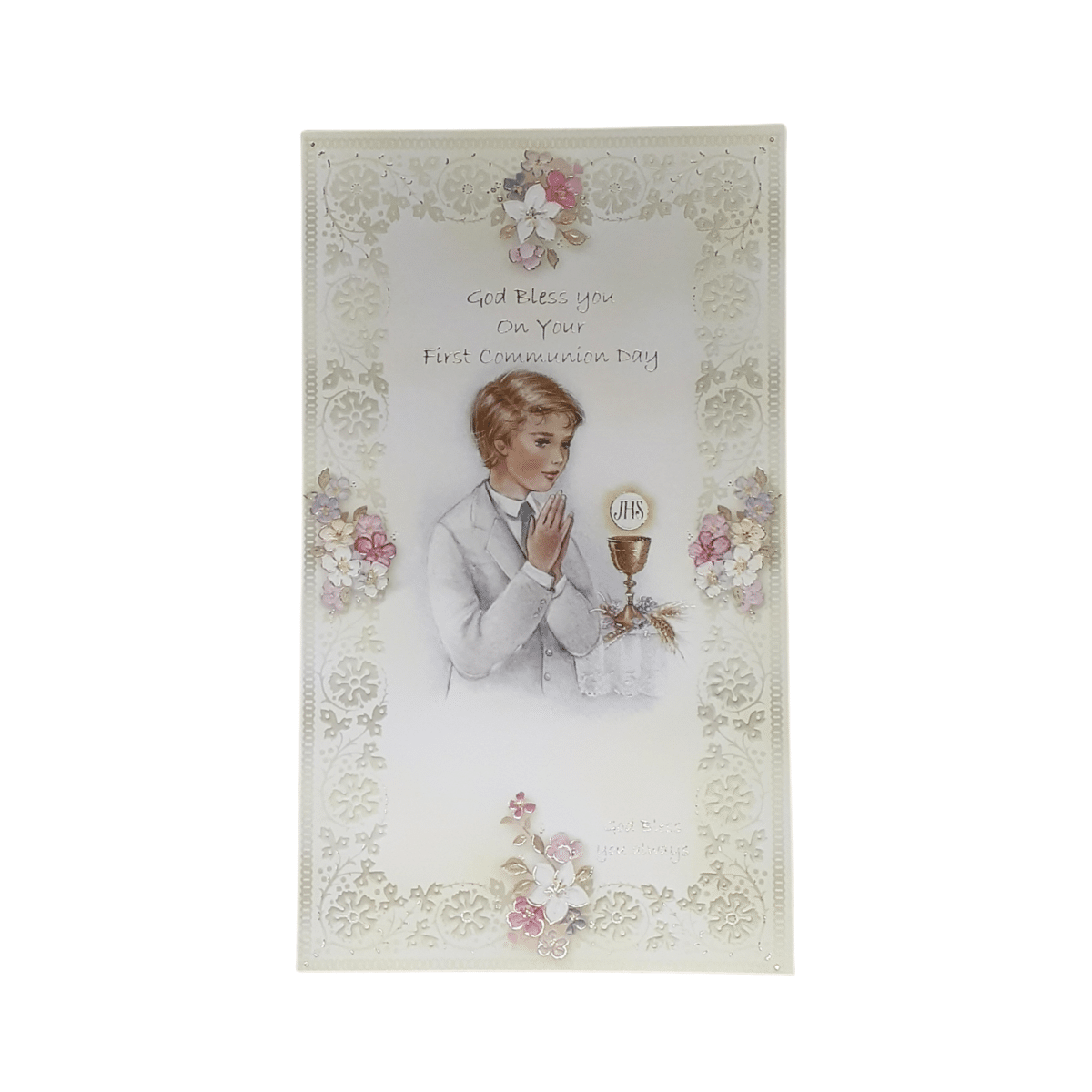 First Holy Communion Card for a Boy » Catholic Devotions