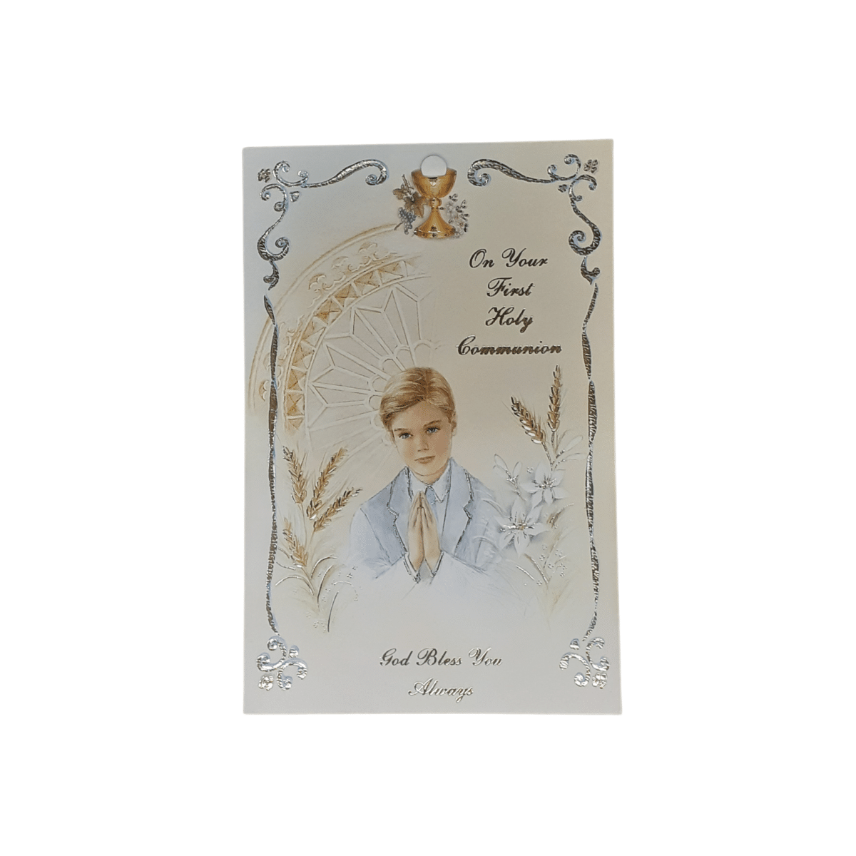 Boy's First Holy Communion Card » Catholic Devotions