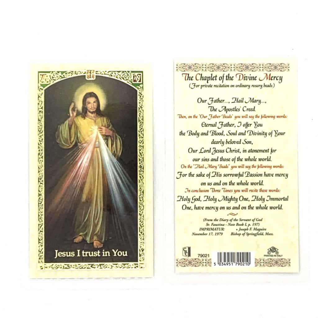 Divine Mercy Holy Card » Catholic Devotions