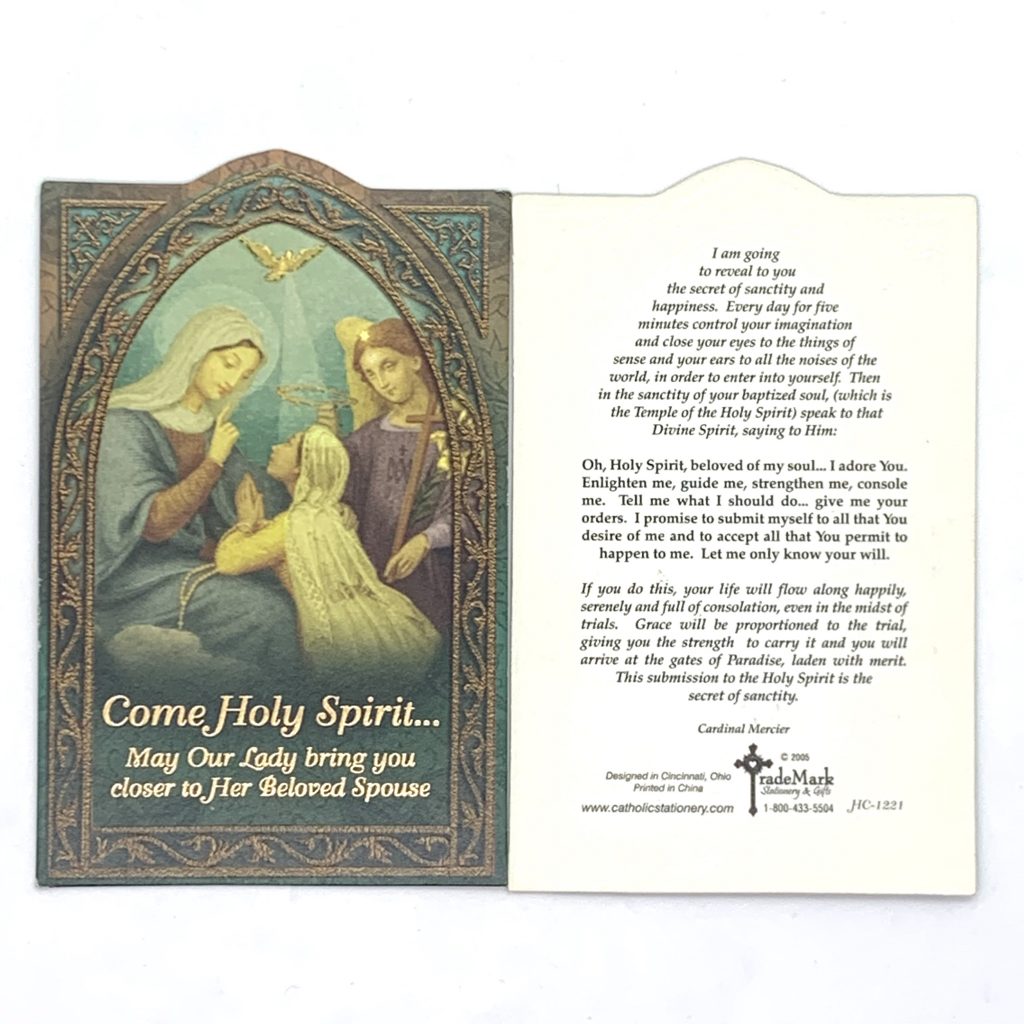 Holy Spirit Holy Card » Catholic Devotions