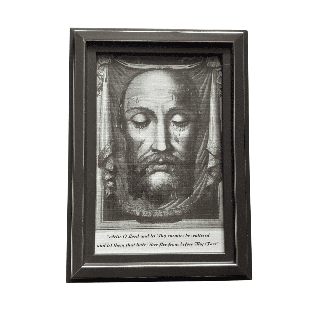 Small Framed Holy Face of Jesus » Catholic Devotions