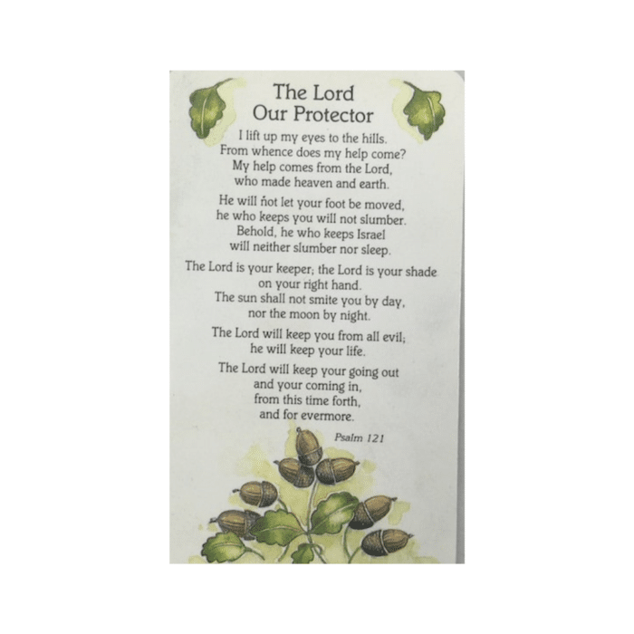 The Lord Our Protector Holy Card » Catholic Devotions