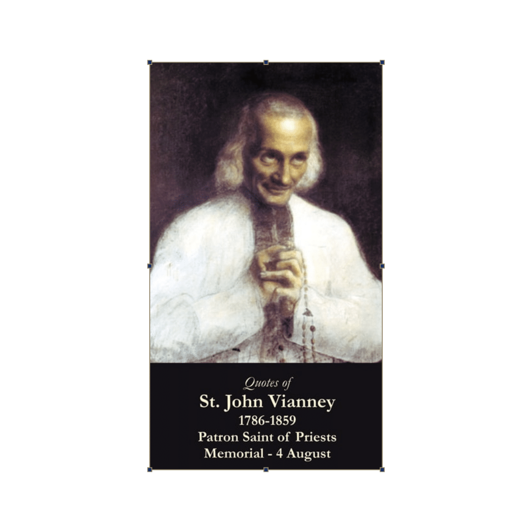 St. John Vianney Holy Card » Catholic Devotions