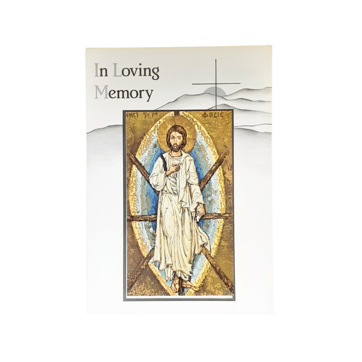 In Loving Memory Mass Card Jesus Icon » Catholic Devotions
