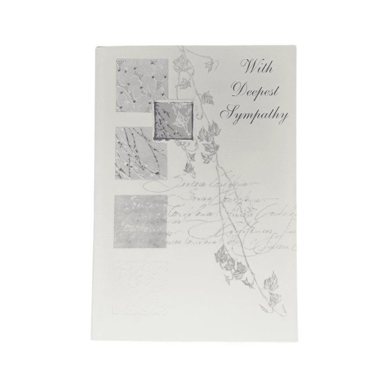 Silver Sympathy Card » Catholic Devotions