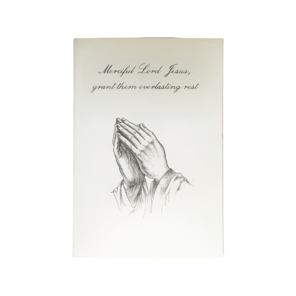In Loving Memory Mass Card Saint Anthony and Jesus » Catholic Devotions