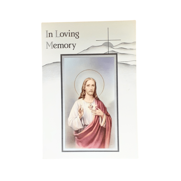 In Loving Memory Mass Card Sacred Heart » Catholic Devotions