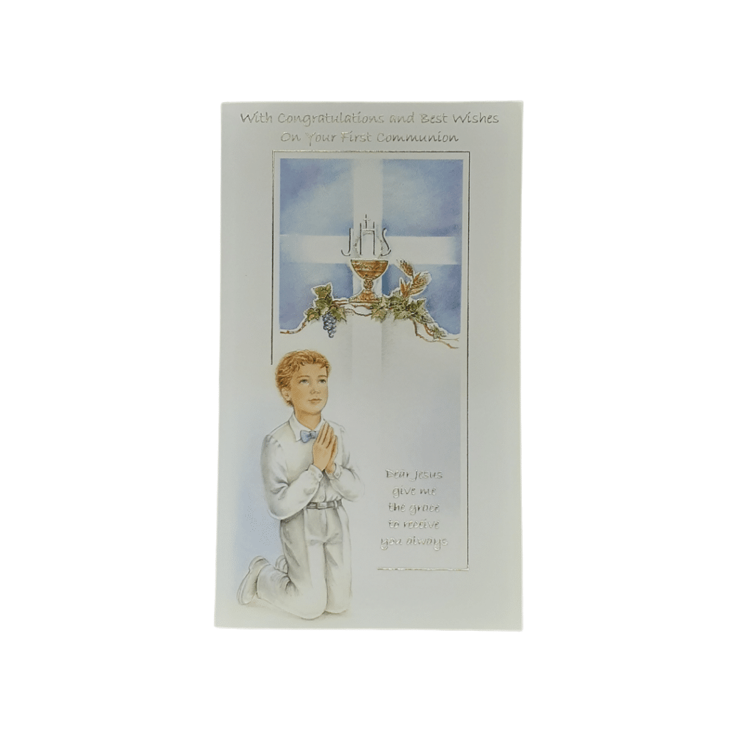 Congratulations on Your First Holy Communion Card » Catholic Devotions