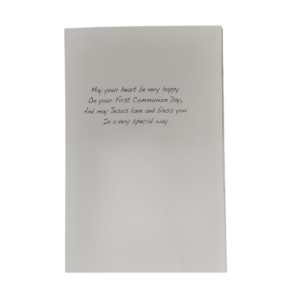 Pastel Coloured First Holy Communion Card » Catholic Devotions